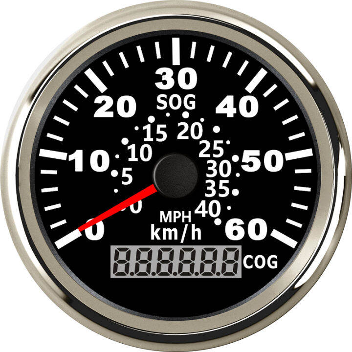 New Waterproof 85mm (3-3/8'') 0-60KM/H 0-40MPH GPS Speedometer for Boat ...