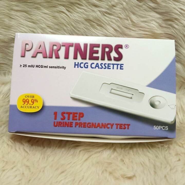 PARTNERS HCG CASSETTE 1 STEP URINE PREGNANCY TEST (SOLD PER BOX ONLY ...