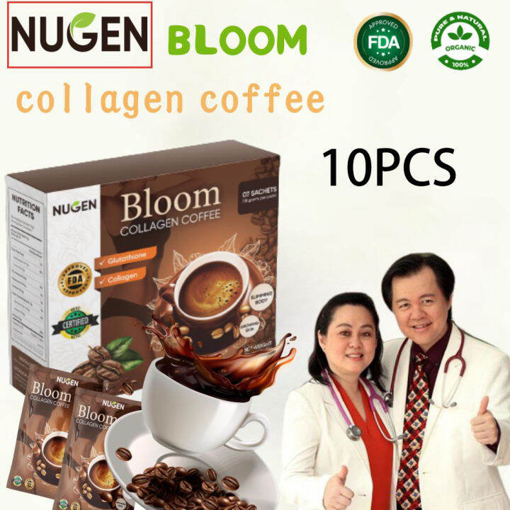 Nugen Bloom Collagen Coffee Original 100% organic Diet Coffee Pure ...