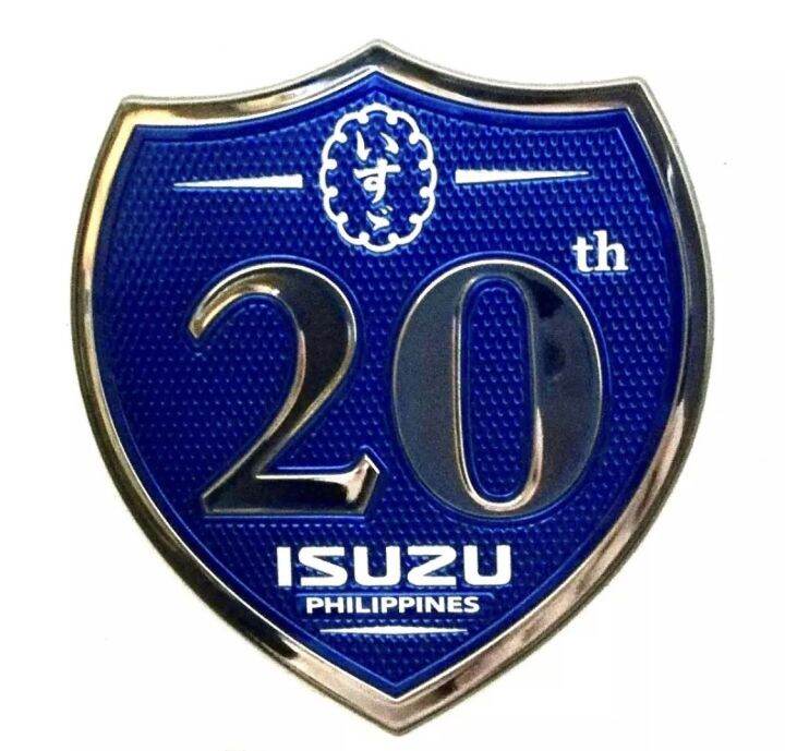 Isuzu Genuine Parts Isuzu 20th Anniversary Badge Sticker Decal | Lazada PH