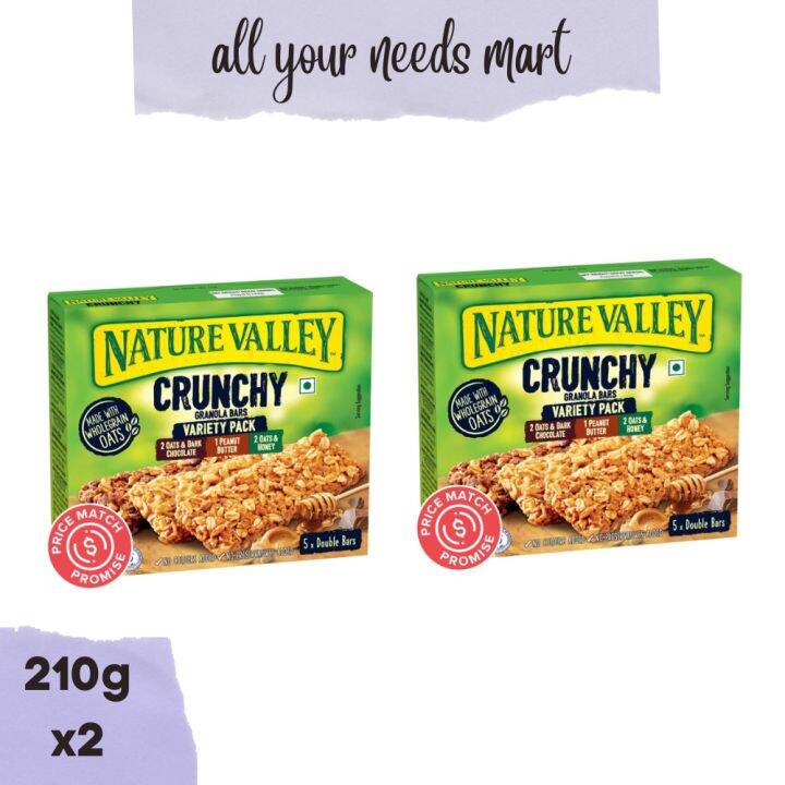 Nature Valley Crunchy Granola Bar - Variety Pack, 210g x 2 | Lazada PH