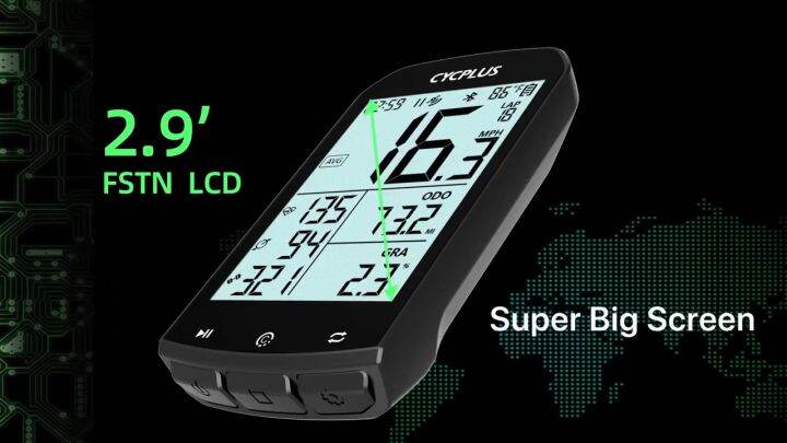 ROCKBROS CYCPLUS Joint M1 GPS Bike Computer Power Cadance Heart Rate ...