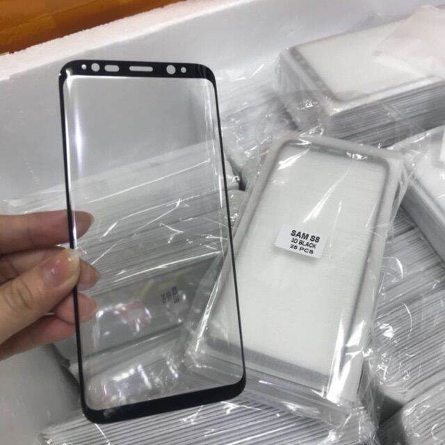 Tempered Glass Samsung S8/ 3D Melengkung Full Layar List hitam / Lem pinggir | Lazada Indonesia