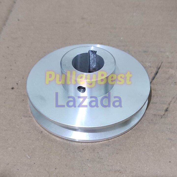 Pulley pully 4 inch as 24 mm jalur A1 poly pully alumunium | Lazada ...