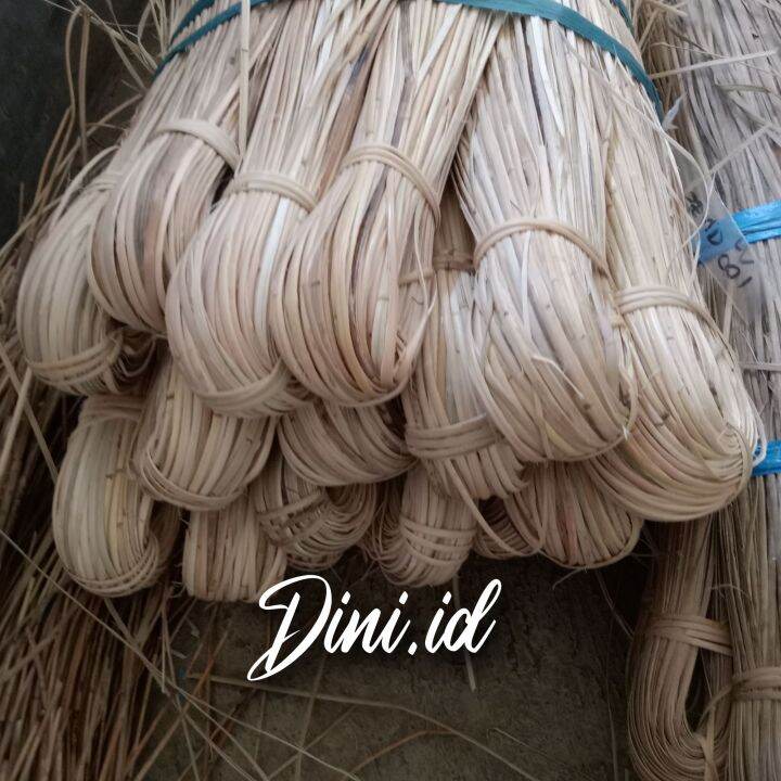 Tali rotan pipih 4-5 mm Lesio warna alami 1 ikat -+ 500g - 1 kg ...