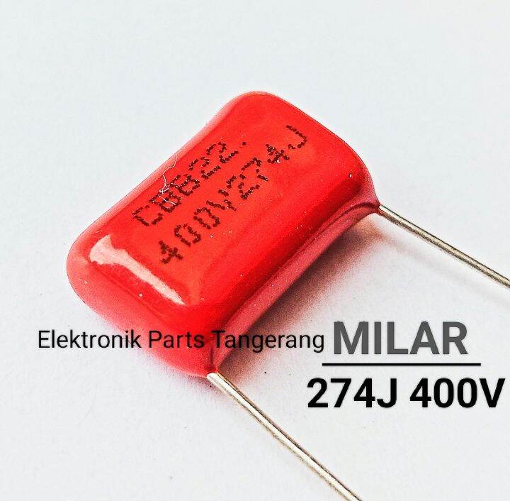 KAPASITOR MILAR 274J 400V 274 J 0 27UF 270 CAPACITOR MYLAR CBB 274J ...