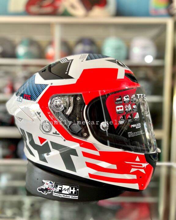 HELM KYT TTC MOTIF FUSELAGE RED HELM FULL FACE ORIGINAL KYT TT COURSE TERBARU 2023 | Lazada ...