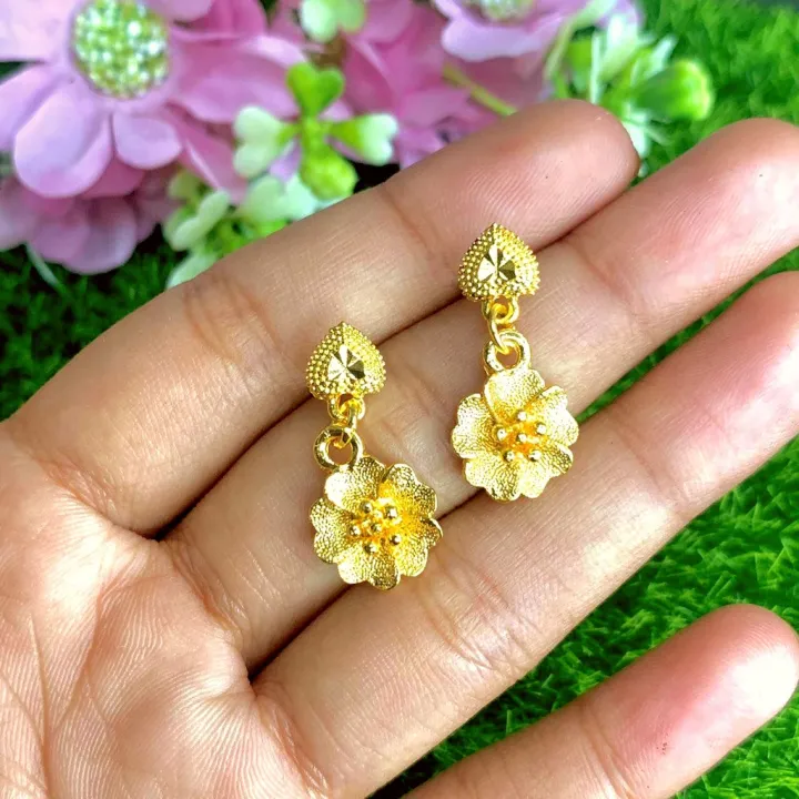 SUBANG TELINGA EMAS BANGKOK SADUR EMAS 24K BERKUALITI GRED -AAA 24K ...