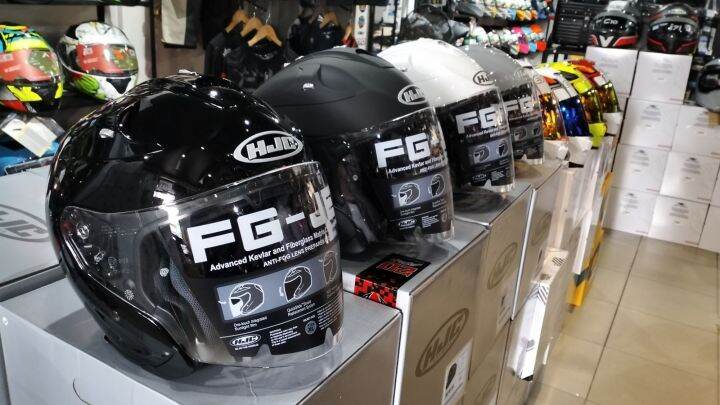 HJC FG Jet Halfface Dual visor | Lazada PH