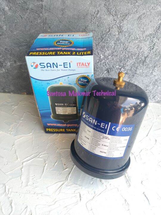 SAN-EI 2L Tabung Tangki Angin Pompa Air Otomatis Besi 2 Liter | Lazada ...