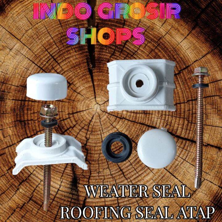 Baut model alderon Weater atap Upvc Roofseal persegi free karet hitam ...