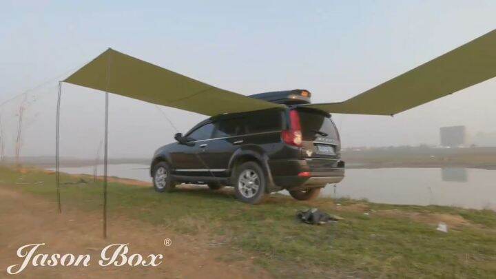 Thickened 】 SUV side car tent trailer sunshade roof camping outdoor ...