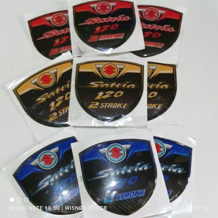 NOE//EMBLEM LOGO SATRIA 120//2TAK//2 STROKE//SUZUKI SATRIA | Lazada ...