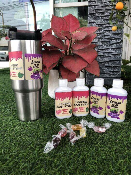 ลีน lean legend ไซรัปเข้มข้น 2 ขวด แถมแก้วรุ้ง แถมลูกอม | Lazada.co.th