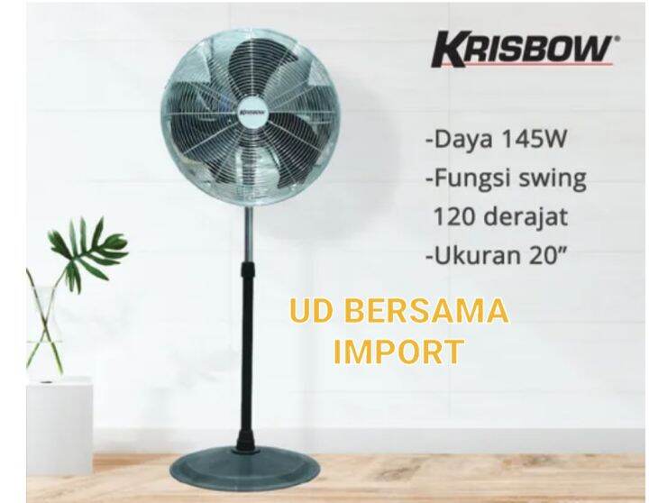 krisbow kipas angin besi industrial 20 inch standing original | Lazada ...