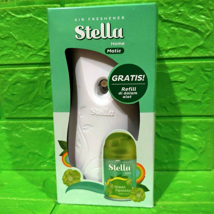 Stella matic alat semprot pengharum ruangan otomatis+refill | Lazada ...