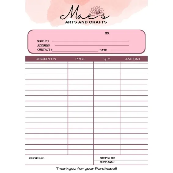 Personalized Business Receipt | Lazada PH