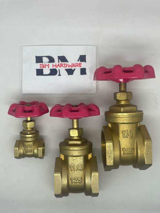 Gate Valve Kuningan KITZ 1/2 , 1 1/4 , 1 1/2 inch | Lazada Indonesia