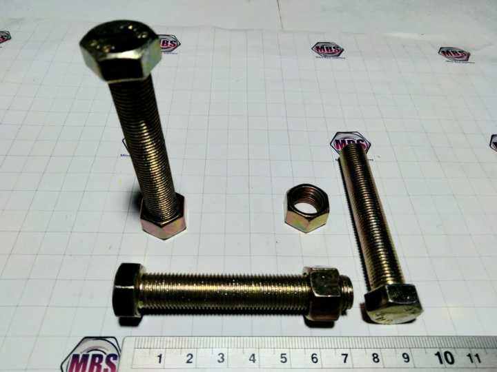 Baut Mur M12 x 70 Kuning Kunci 17 Panjang 7 Cm | Lazada Indonesia