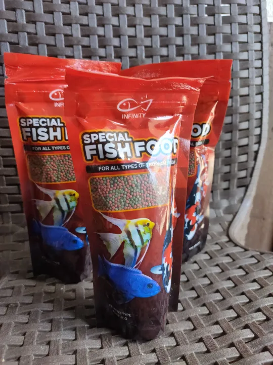 SPECIAL FISH FOOD FOR ALL TYPES OF TROPICAL FISHES ESPECIALLY KOI AND ...