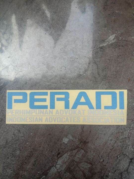stiker cutting sticker PERADI busa di mobil motor atau laptop | Lazada ...