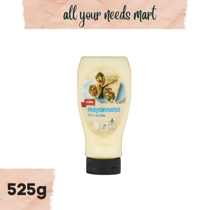 Coles ♡ 97% Fat Free Mayonnaise 525g | Lazada PH