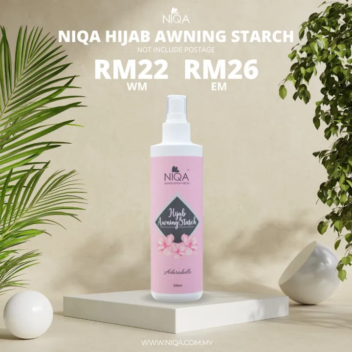 NIQA Hijab Awning Starch | Lazada
