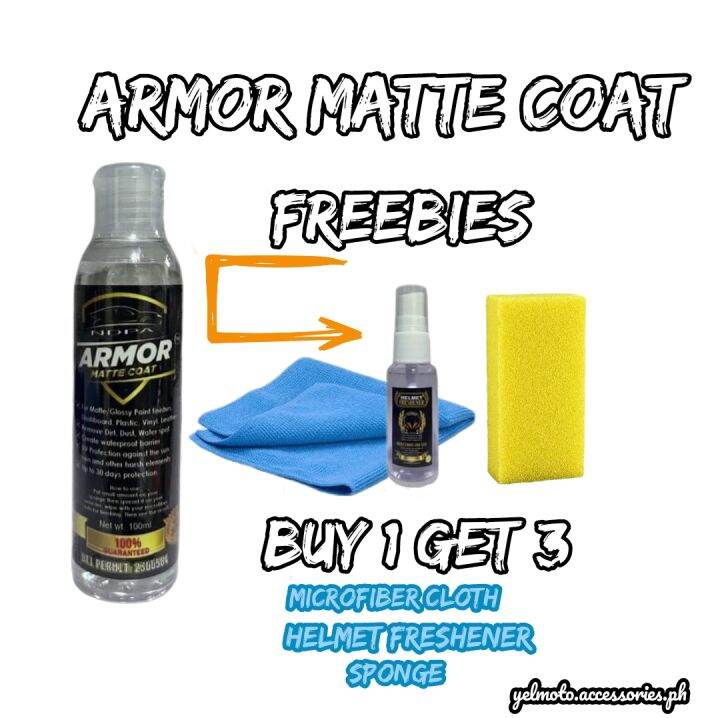 ARMOR MATTE COAT by: yelmoto.accessories.ph | Lazada PH