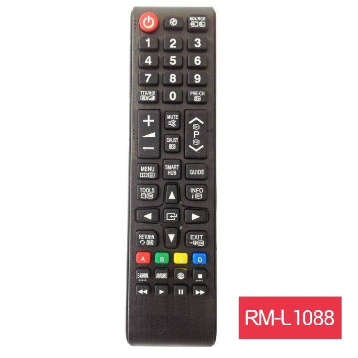 Điều khiển TV Samsung RM-L1088 (đen). Remote dùng tương thích với nhiều dòng Tivi Samsung Led ...