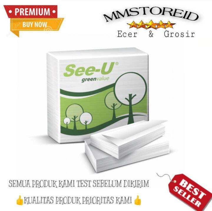 MM - Tisu Tissue See-U Green Value 650 Sheet 2 play Kiloan 650 gram ...