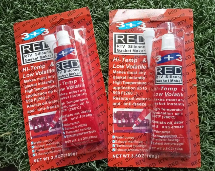 กาวทาปะเก็นทนความร้อนสูง RED RTV Silicone สำหรับรถยนต์ และมอเตอร์ไซค์ ...