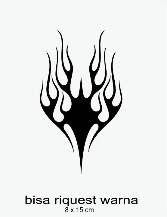 CUTTING STICKER GAMBAR API STICKER VARIASI UNTUK TEMPELAN D SPAKBOR ...