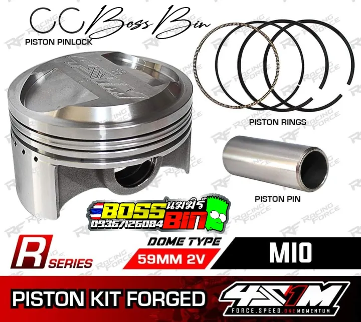 4s1m Piston Kit Forged Dome Type 59mm 2Valves | Lazada PH