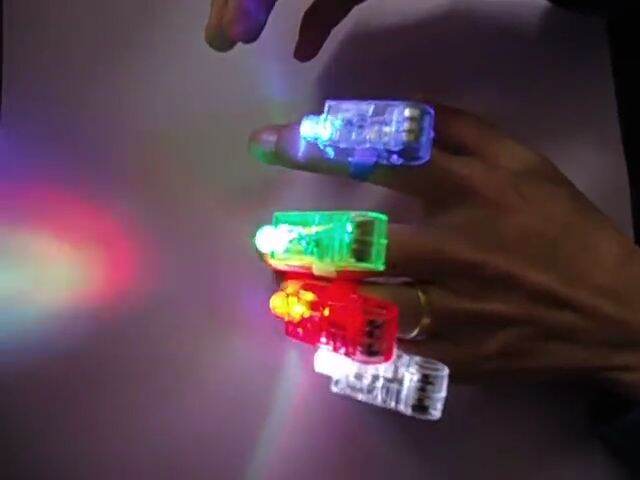 Mainan Anak Laser Finger Beam Light ber SNI 1 Set 4 Pcs Warna Light on ...