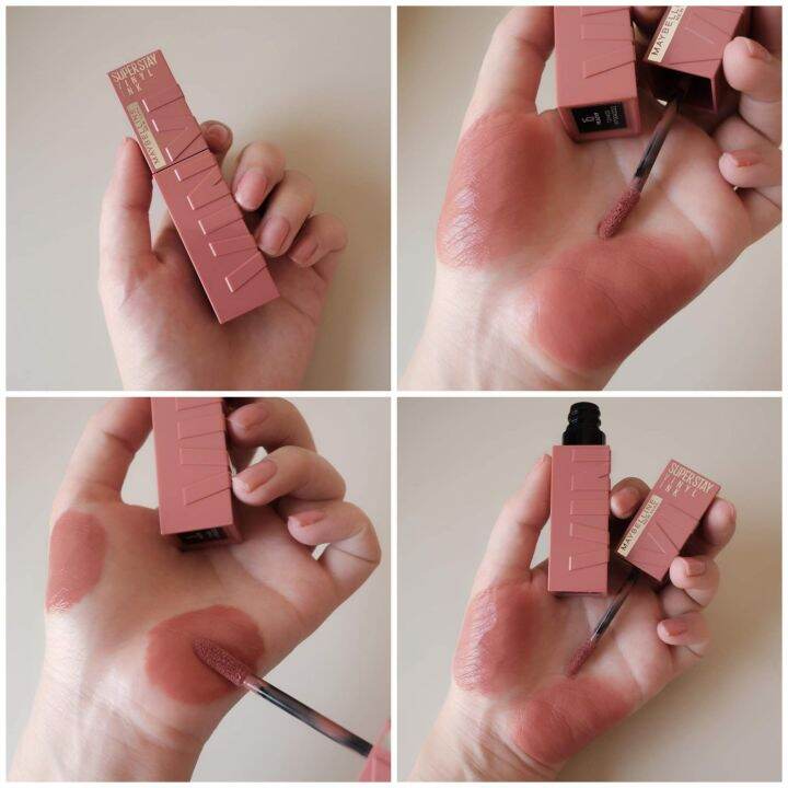 Maybelline Superstay Vinyl Ink สี Peachy ชมพูละมุนสวยมาก อมส้มนิดๆ นู๊ด ...