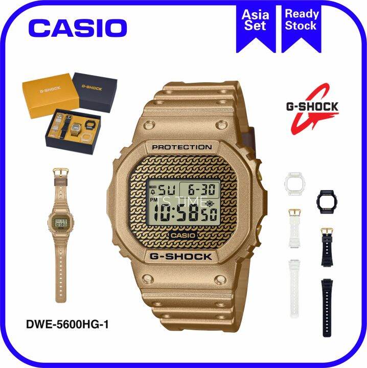 G’SHOCK Gold Chain Digitel 5600 SERIES DWE-5600HG-1DR / DWE-5600HG-1 / DWE-5600HG / DWE-5600 ...