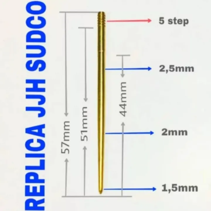 Jarum Skep Kuningan DDJ - JJH - JJY - Untuk Pwk Air stike PWM PWK PE PWL | Lazada Indonesia