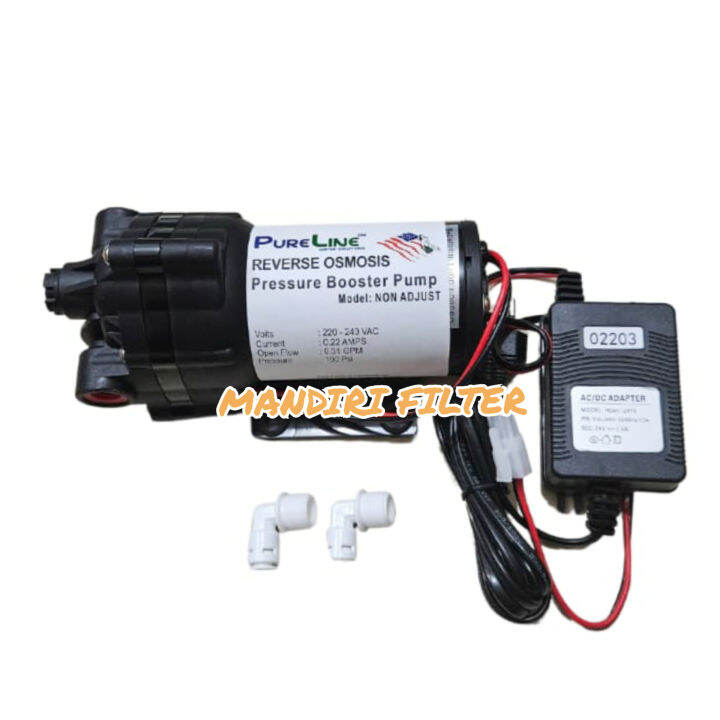 Mesin Pompa RO PURELINE 24 Volt Pompa Booster Reverse Osmosis | Lazada ...