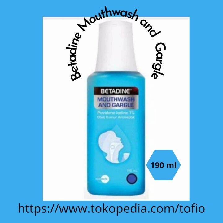 Betadine Kumur Mouthwash & Gargle 190ml | Lazada Indonesia