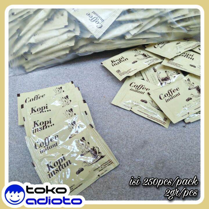 Kopi Sachet 250pcs / Coffee Sachet Instan / Coffee Instan / Kopi Hotel / Kopi Kemasan | Lazada ...