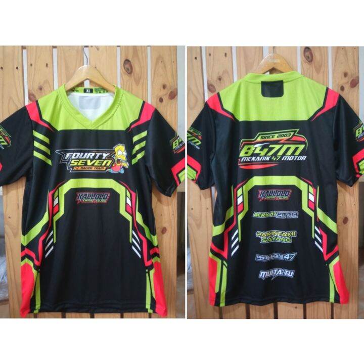 Jersey Baju kaos Racing Balap Full Printing Bisa Request ganti nama ...