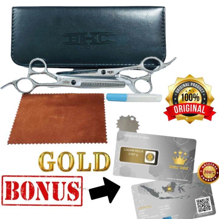 Set Gunting Rambut BHC PROFESSIONAL ORIGINAL 6 INCH / GUNTING POTONG ...