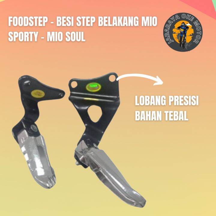 PLAT DUDUKAN STEP FOOSTEP BELAKANG KIRI KANAN MIO LAMA MIO NEW MIO ...