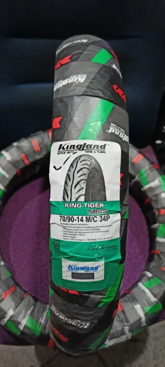 ban luar motor merek kingland 70/90-14 tublles bisa buat semua motor ...