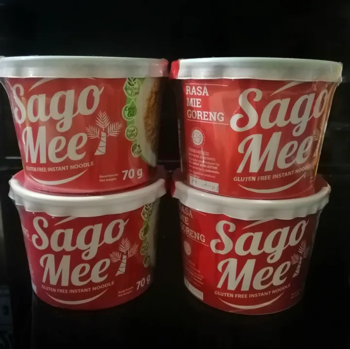 SAGO MEE PAKET 4 CUP MIE GORENG MIE INSTAN GLUTEN FREE SAGOMEE | Lazada ...