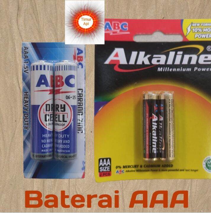 Baterai ABC biru AAA baterai remote, AC dan TV | Lazada Indonesia