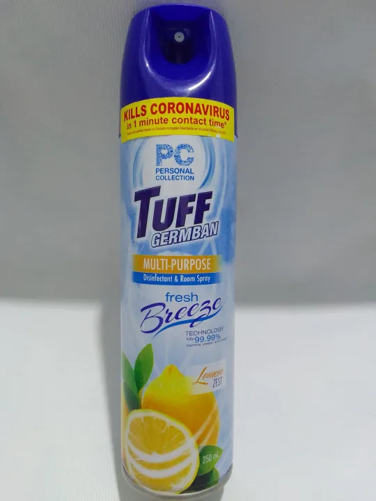Tuff Germban Multi Purpose Disinfectant & Room Spray Lemon Zest 250 ml ...