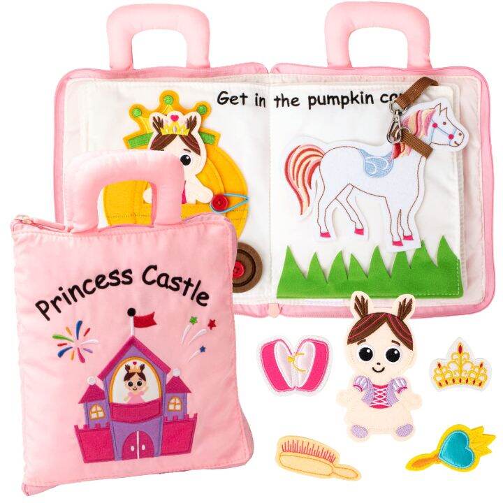 Children's Quiet Book, Toddler Travel Toy Felt Busy Book Preschool ...