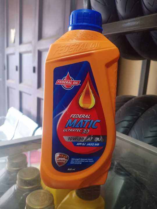 Oli Federal Matic UltraTec Botol Orange 10W30 API SJ JASO Motor Matic ...