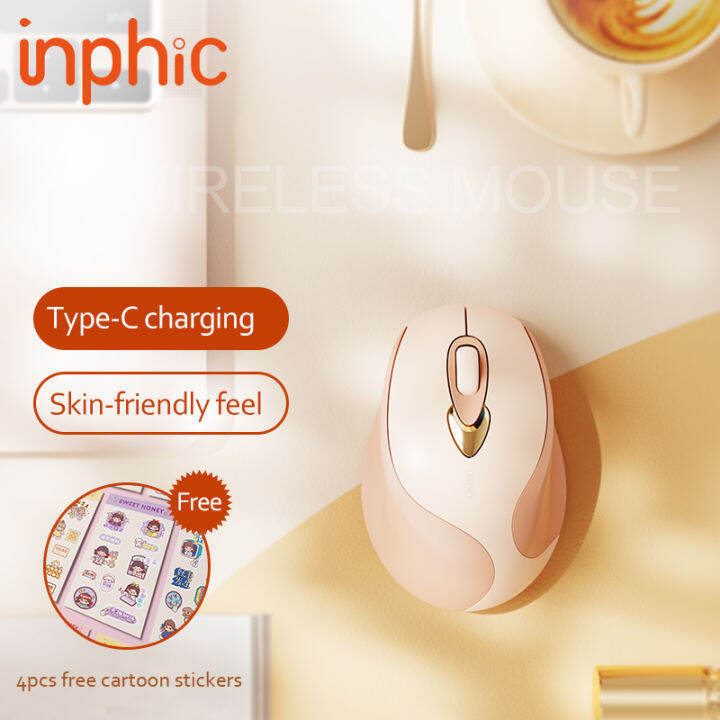 INPHIC M8 2.4G Wireless Mouse Rechargeable Silent Mouse for Laptop ...